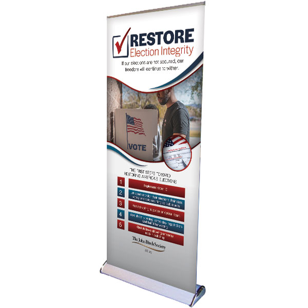 DOWNLOAD - Restore Election Integrity Pull up Banner